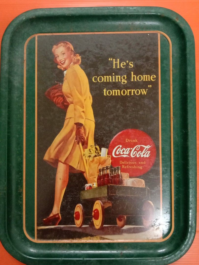 VINTAGE COCA-COLA TRAY, Hobbies & Toys, Collectibles & Memorabilia ...