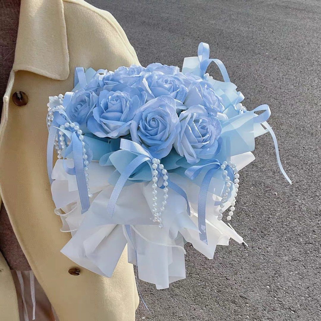 11 Stalks DIY Everlasting Mini Multi-Colour Ballerina Style Rose ...