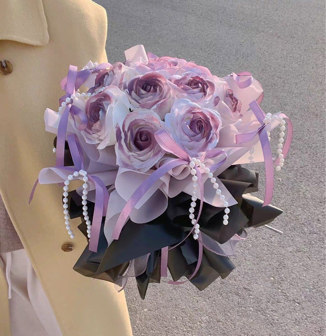 11 Stalks DIY Everlasting Mini Multi-Colour Ballerina Style Rose ...