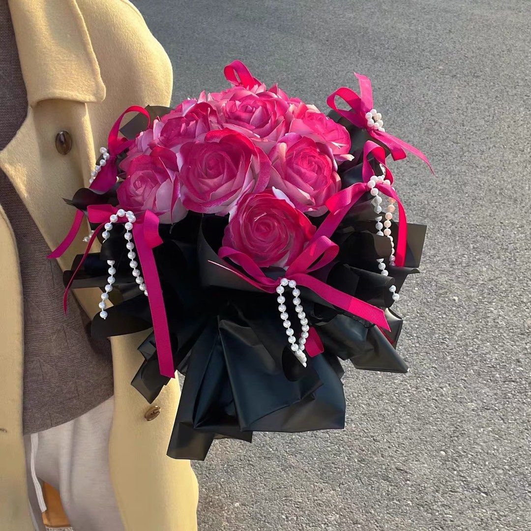 11 Stalks DIY Everlasting Mini Multi-Colour Ballerina Style Rose ...