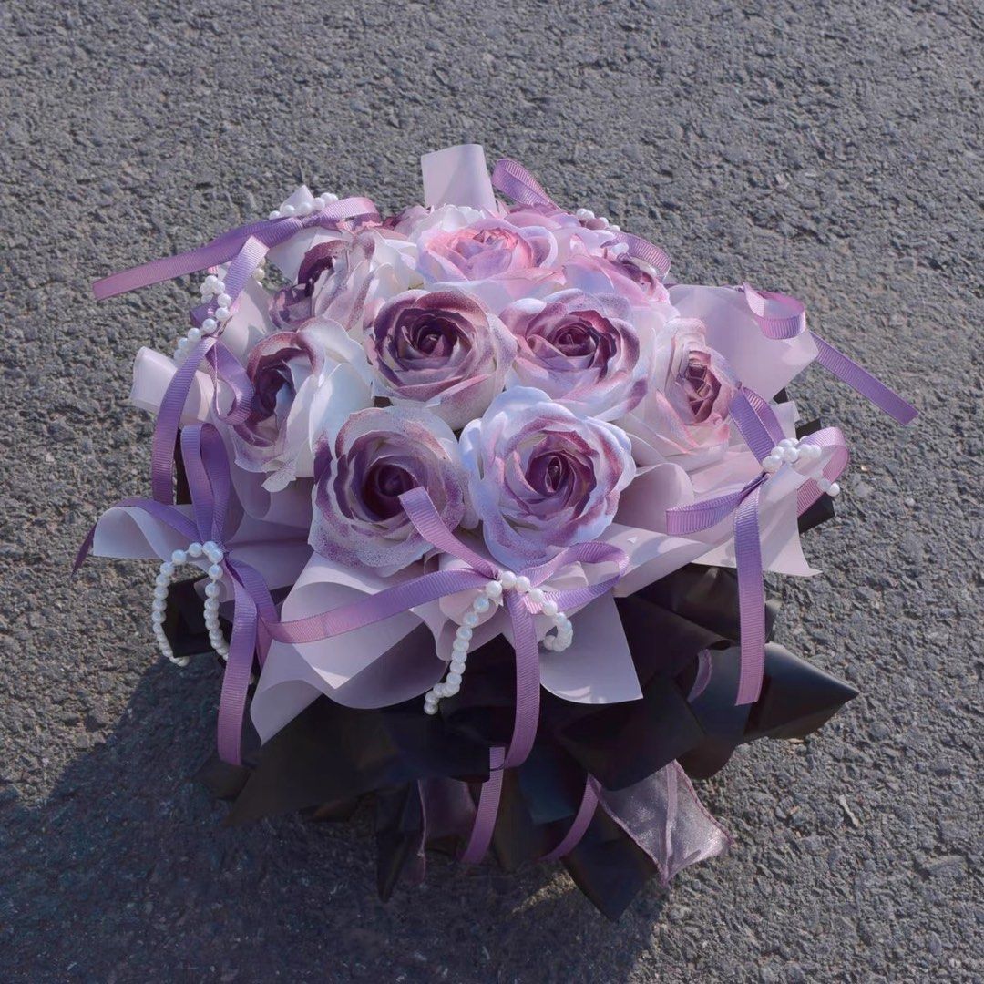 11 Stalks DIY Everlasting Mini Multi-Colour Ballerina Style Rose ...