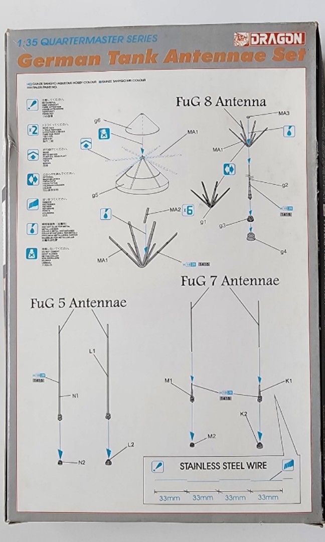 1/35 German Tank Antenna Set, Hobbies & Toys, Toys & Games on Carousell