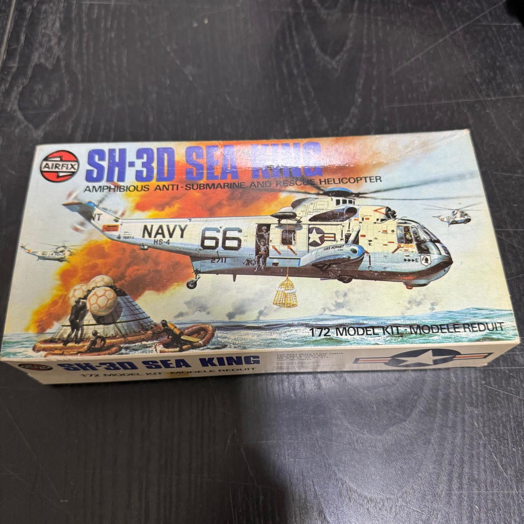 1/72 Vintage Airfix SH-3D Sea King Model Kit, Hobbies & Toys, Toys ...
