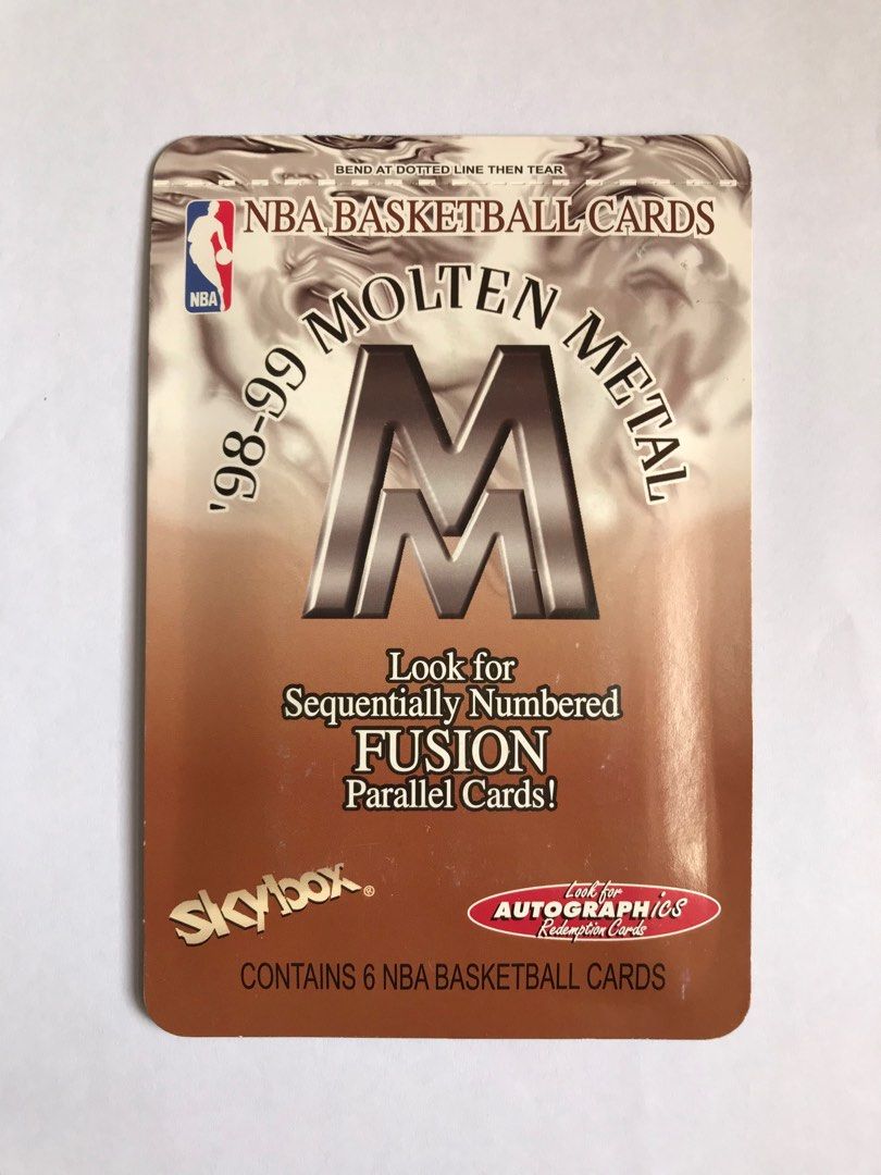 1998-99 Skybox Molten Metal Basketball Sealed Pack, Hobbies & Toys, Memorabilia & Collectibles ...