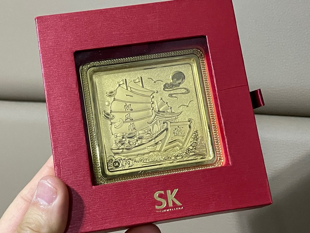 24k Sk design gift Gold Bar 2g and 5g 999, Hobbies & Toys, Memorabilia ...
