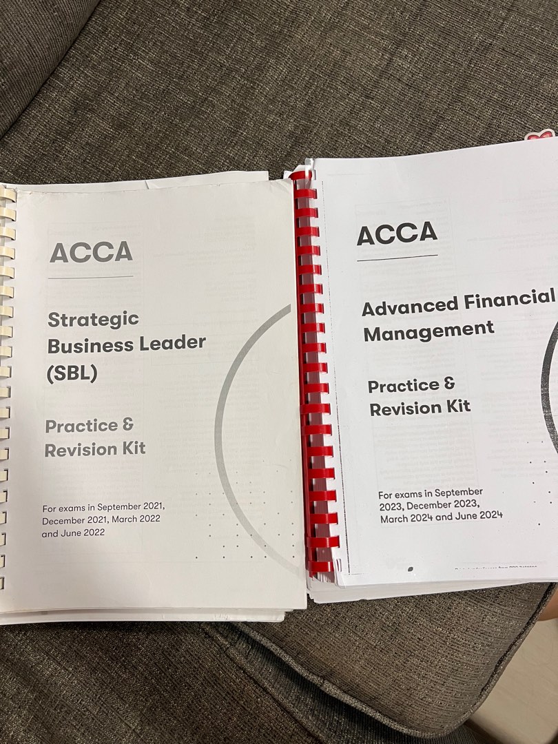 ACCA SBL AFM practice kit and answers, Hobbies & Toys, Books ...
