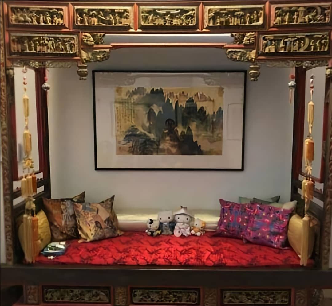 Asian Art : Peranakan Weeding Bed, Hobbies & Toys, Collectibles ...