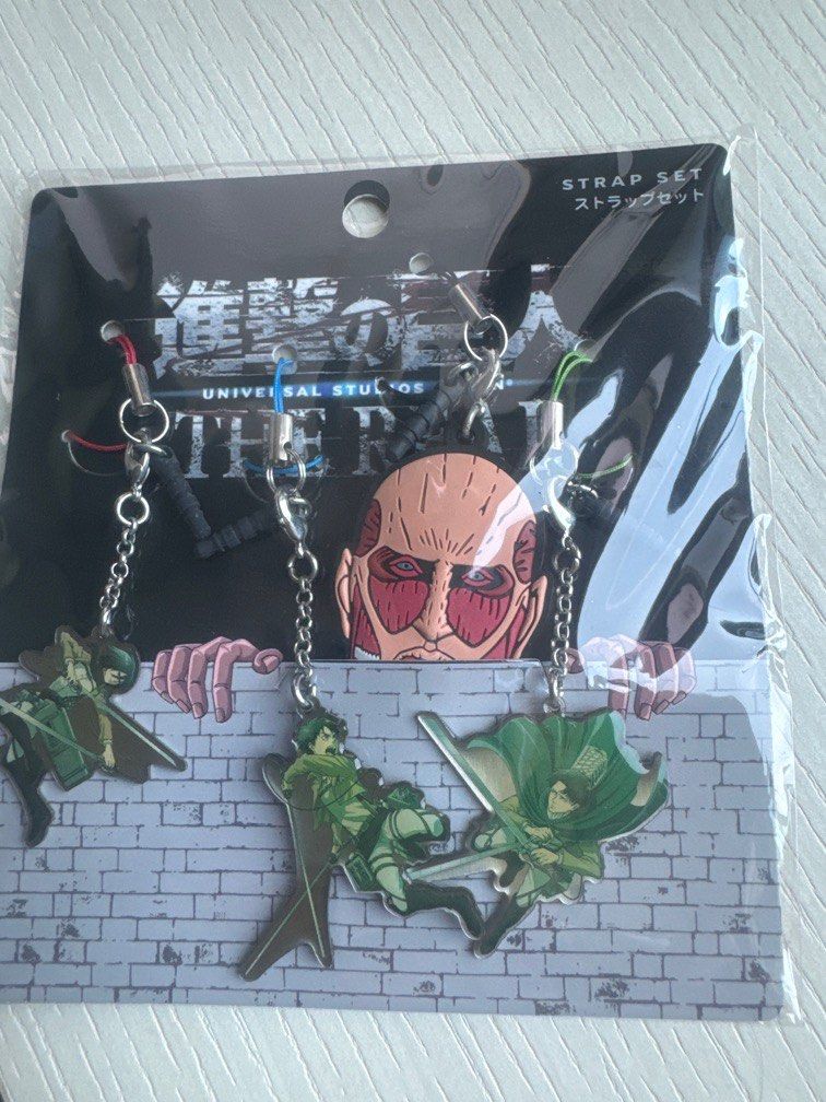 Attack on Titans strap set USJ edition, Hobbies & Toys, Toys & Games on ...