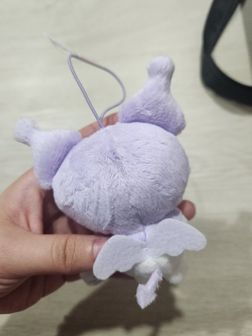 Baby Kuromi Angel Keychain Plush, Hobbies & Toys, Toys & Games on Carousell