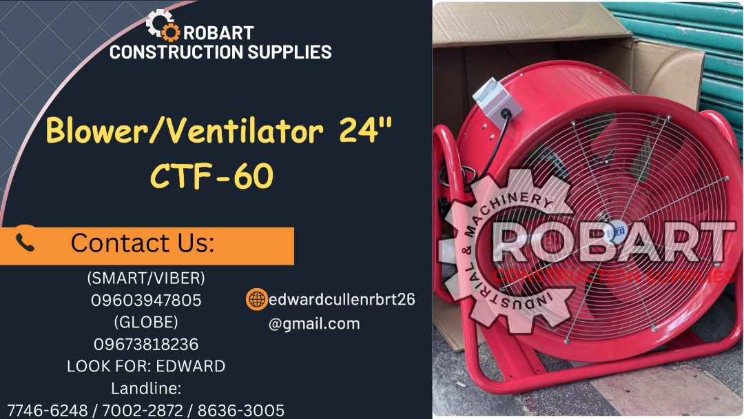 Blower/Ventilator 24" CTF-60, Commercial & Industrial, Construction ...