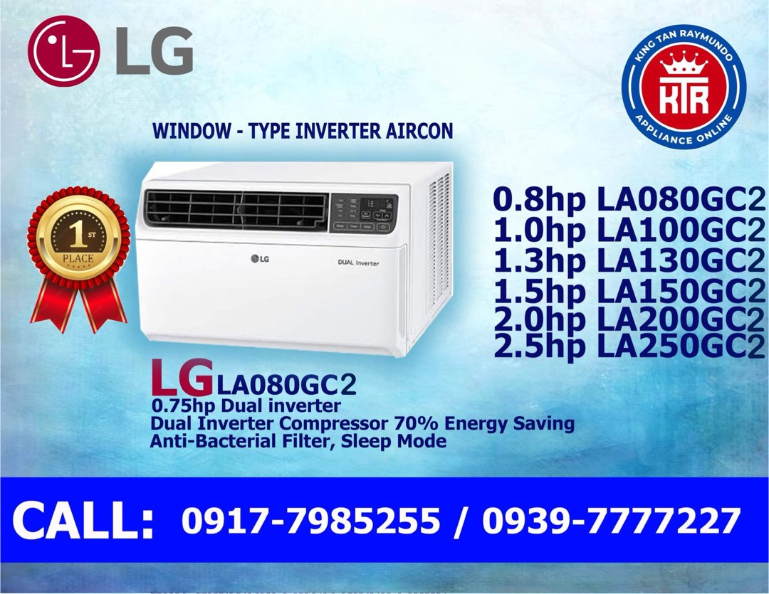 Brand New LG 2024 Window-type Inverter Compressor Aircon (GC2), TV ...