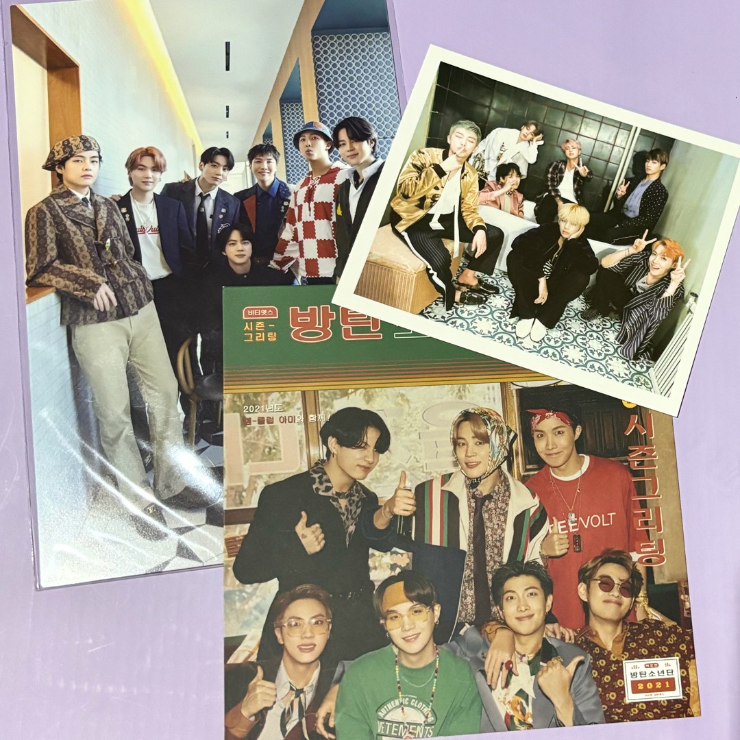 bts ot7 photocard mini poster set, Hobbies & Toys, Memorabilia ...