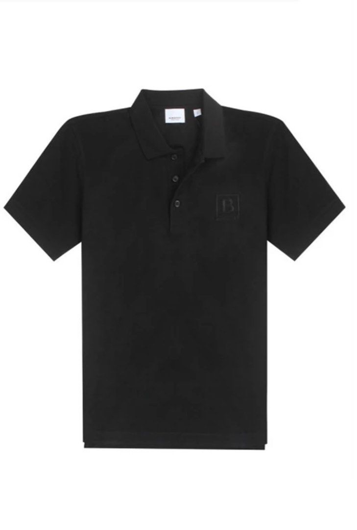 Burberry Unisex black classic B logo Polo Tee, Luxury, Apparel on Carousell