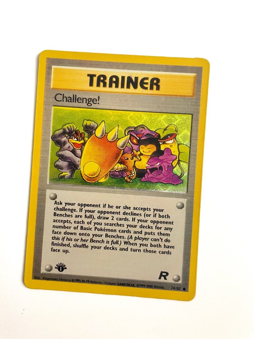 Challenge! Trainer (1st Edition) UNCOMMON Pokemon card Team Rocket HOLO ...