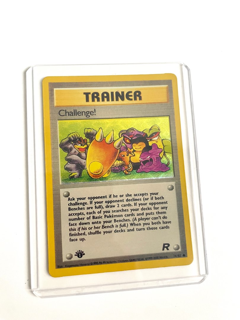 Challenge! Trainer (1st Edition) UNCOMMON Pokemon card Team Rocket HOLO ...