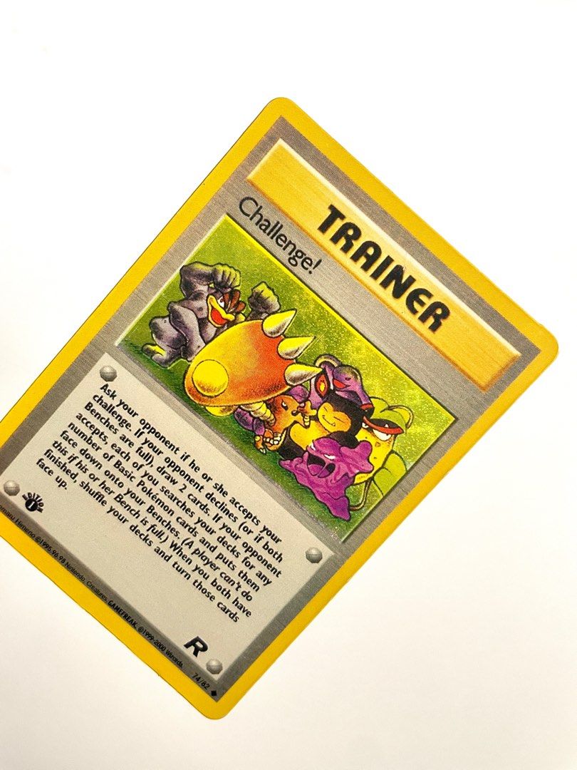 Challenge! Trainer (1st Edition) UNCOMMON Pokemon card Team Rocket HOLO ...