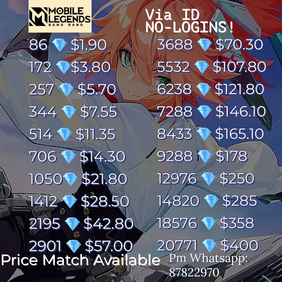 CHEAPEST Mobile Legends diamond/ml diamond/ml diamonds/mlbb diamond ...