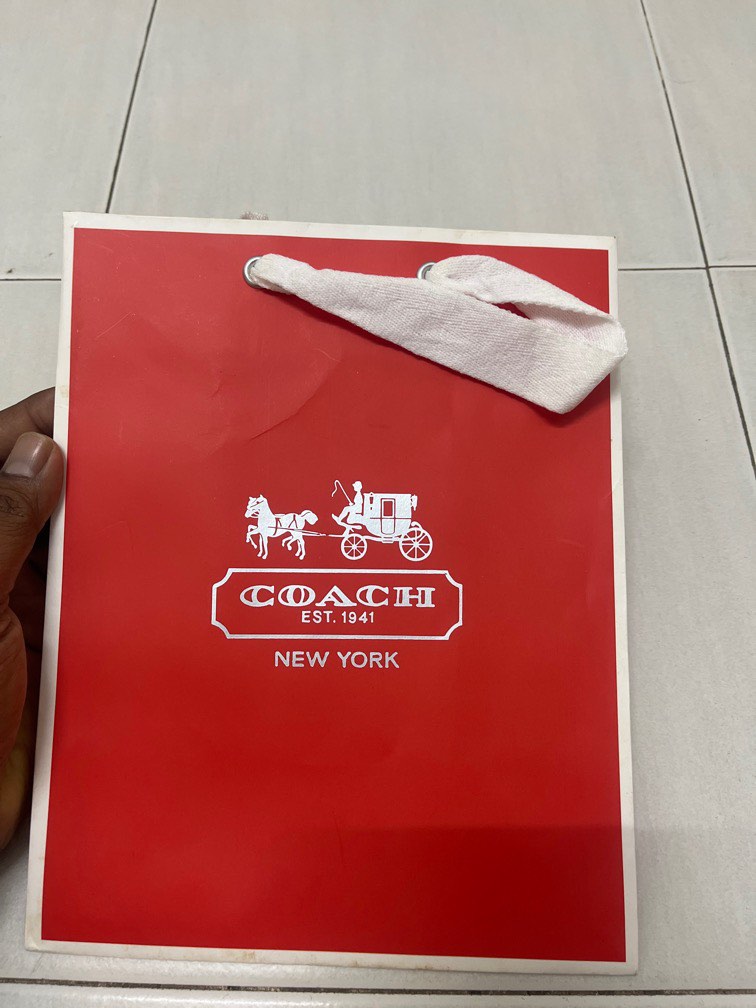 coach paper bag, Luxury, Accessories on Carousell