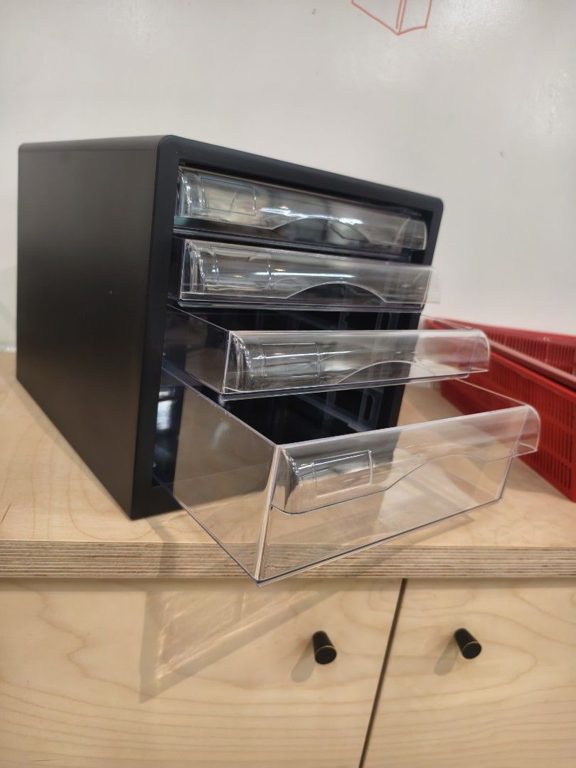 Deli Plastic File Cabinet - 4 Drawers, Hobbies & Toys, Stationery ...