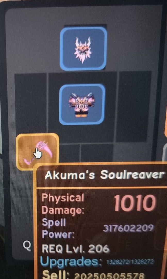 Dungeon quest Akuma Mage Gear, Video Gaming, Gaming Accessories, In ...