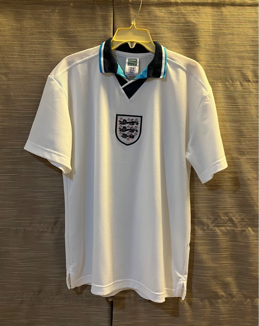 England Retro Football Shirt, Men's Fashion, Tops & Sets, Tshirts ...