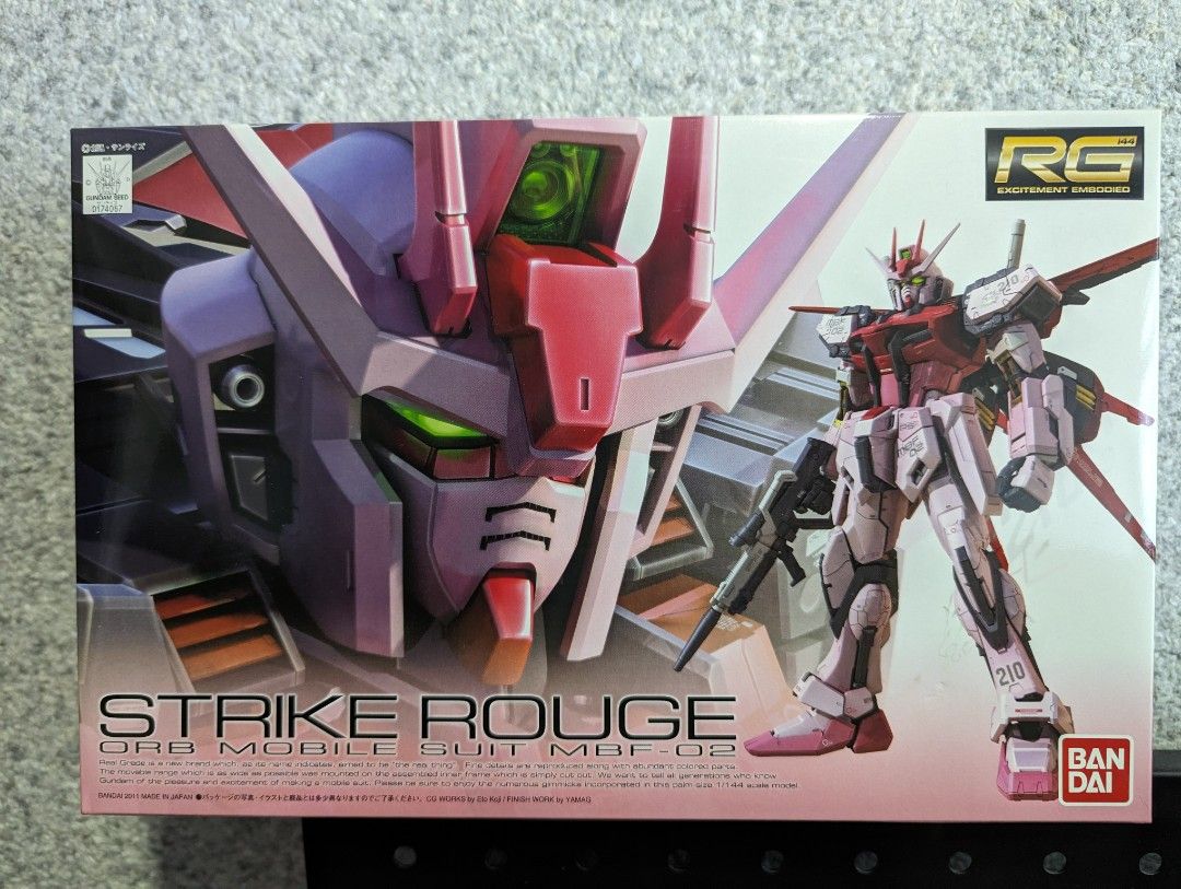 EXPO RG Strike Rouge Gundam, Hobbies & Toys, Toys & Games on Carousell