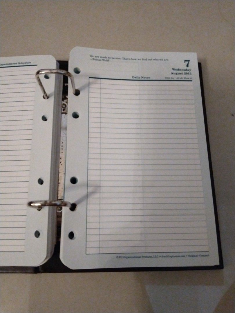 Franklin Covey A5 2-Ring File, Hobbies & Toys, Collectibles ...