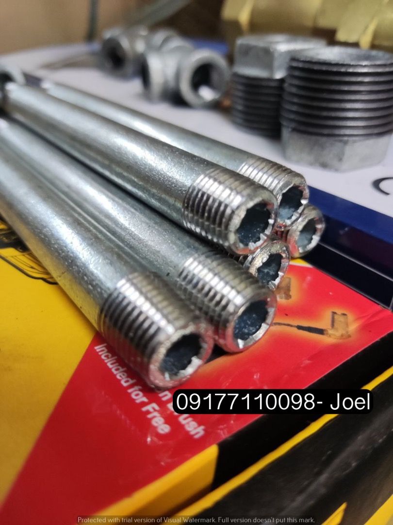 GI NIPPLE 1/4 x 5", Commercial & Industrial, Construction Tools & Equipment on Carousell