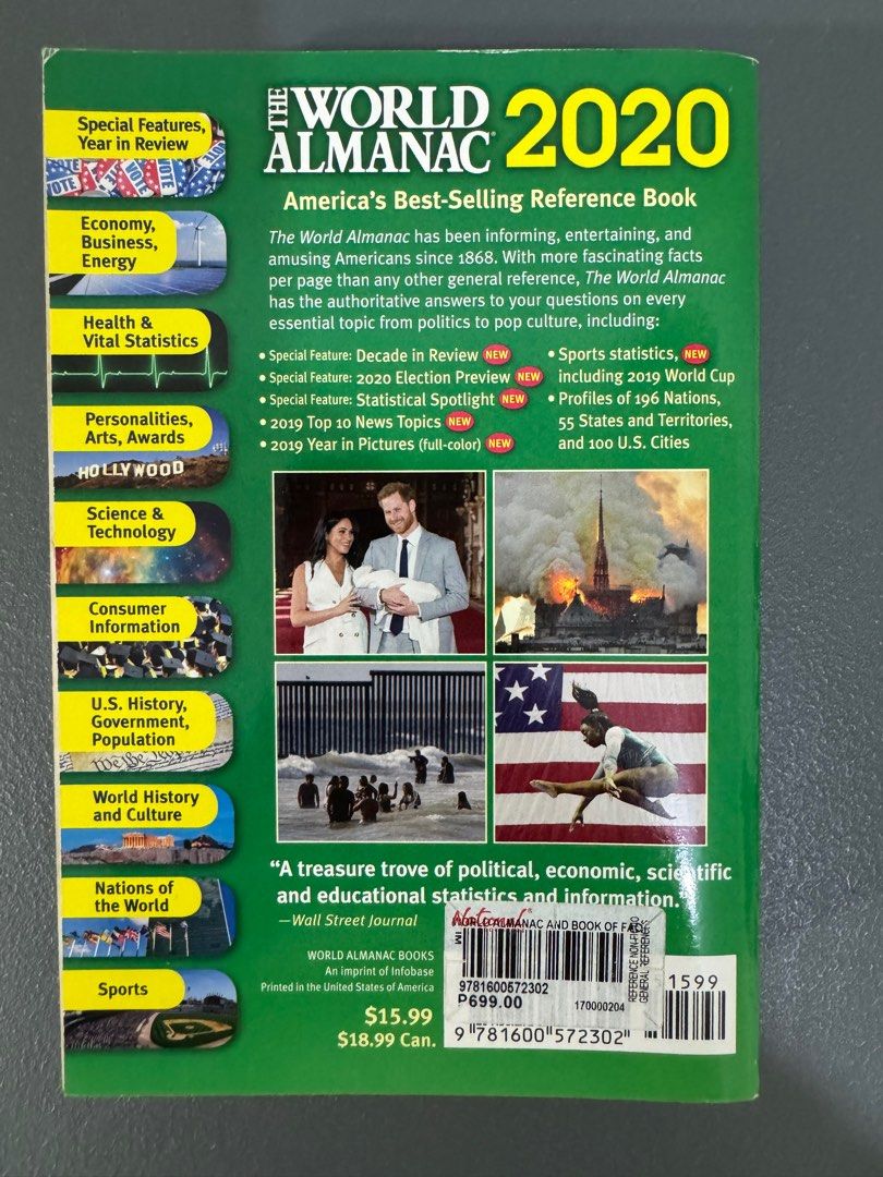 Guinness Book of World Record and World Almanac 2020, Hobbies & Toys ...