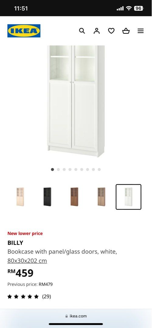 IKEA Billy, Furniture & Home Living, Furniture, Shelves, Cabinets ...