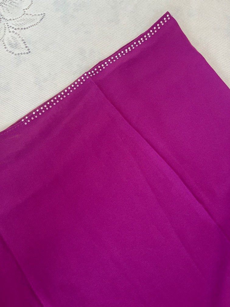 Instant Shawl Ariani Purple, Women's Fashion, Muslimah Fashion, Hijabs ...