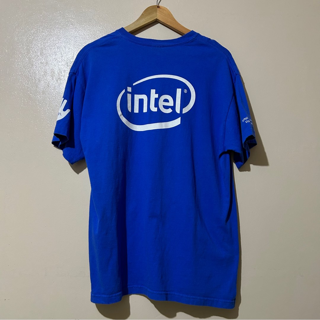 Intel T shirt, Men's Fashion, Tops & Sets, Tshirts & Polo Shirts on Carousell
