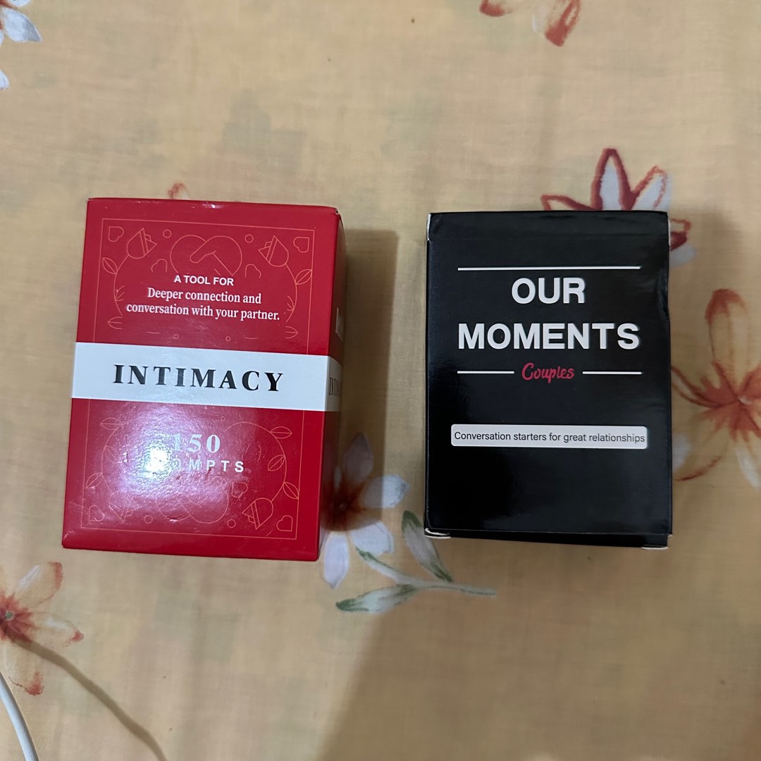 intimacy (150 prompts) & our moments couples card interactive games ...