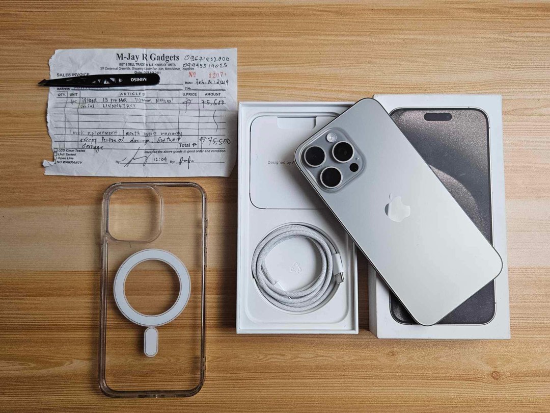 iPhone 15 Pro Max 256GB Titanium NTC Approved Local variant factory ...