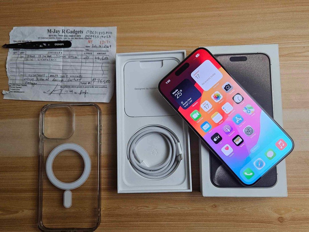 iPhone 15 Pro Max 256GB Titanium NTC Approved Local variant factory ...