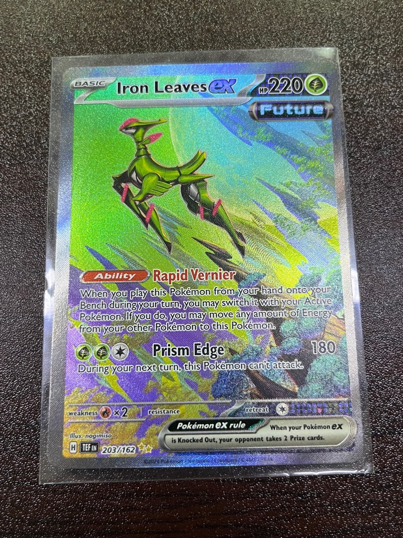 Iron Leaves EX Special Illustration Rare SIR Temporal Forces Pokemon ...