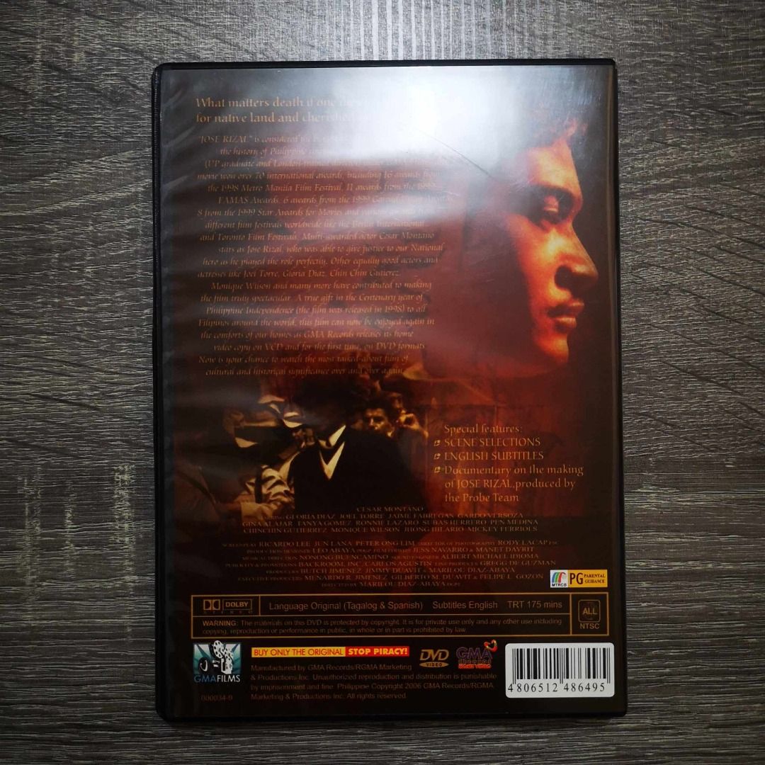 Jose Rizal - DVD, Hobbies & Toys, Music & Media, CDs & DVDs on Carousell