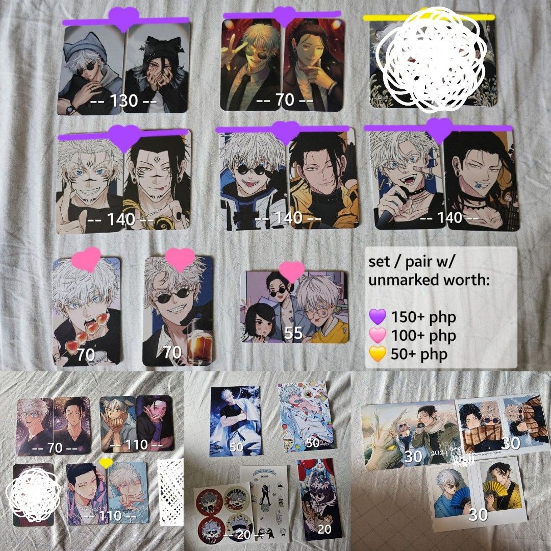 Jujutsu Kaisen JJK fanmade photocards and paper goods by pike_121, ju ...