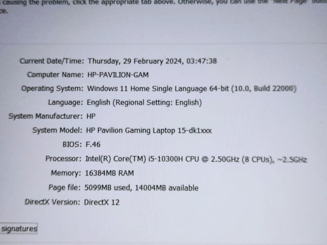 Laptop HP PAVILION GAMING 15-F46 Premium Edition [RAM 16GB/SSD 512Gb + VGA NVIDIA RTX ...