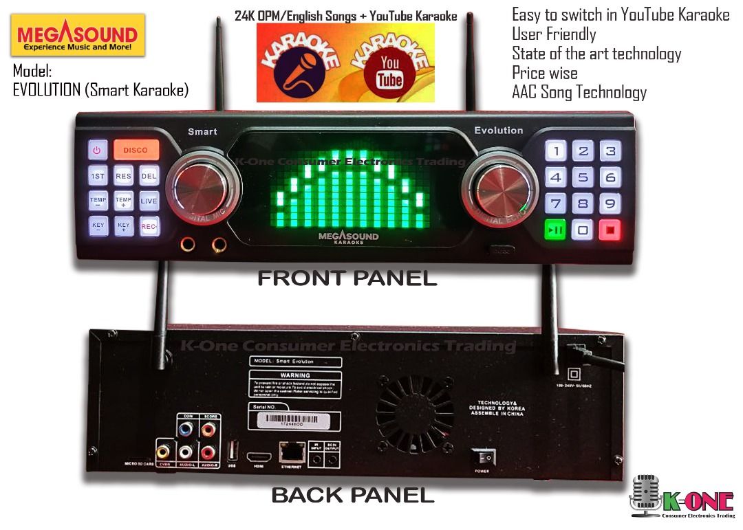 MEGASOUND - Model EVOLUTION Hard disk Smart Karaoke Player, TV & Home ...