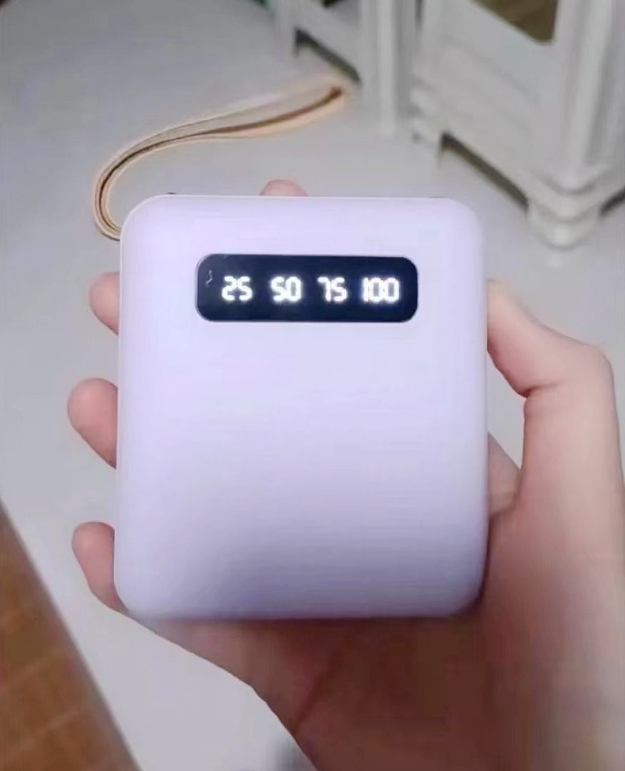 Mini Power bank 20000mAh with 4in1 DETACHABLE Cables Micro Type C and ...