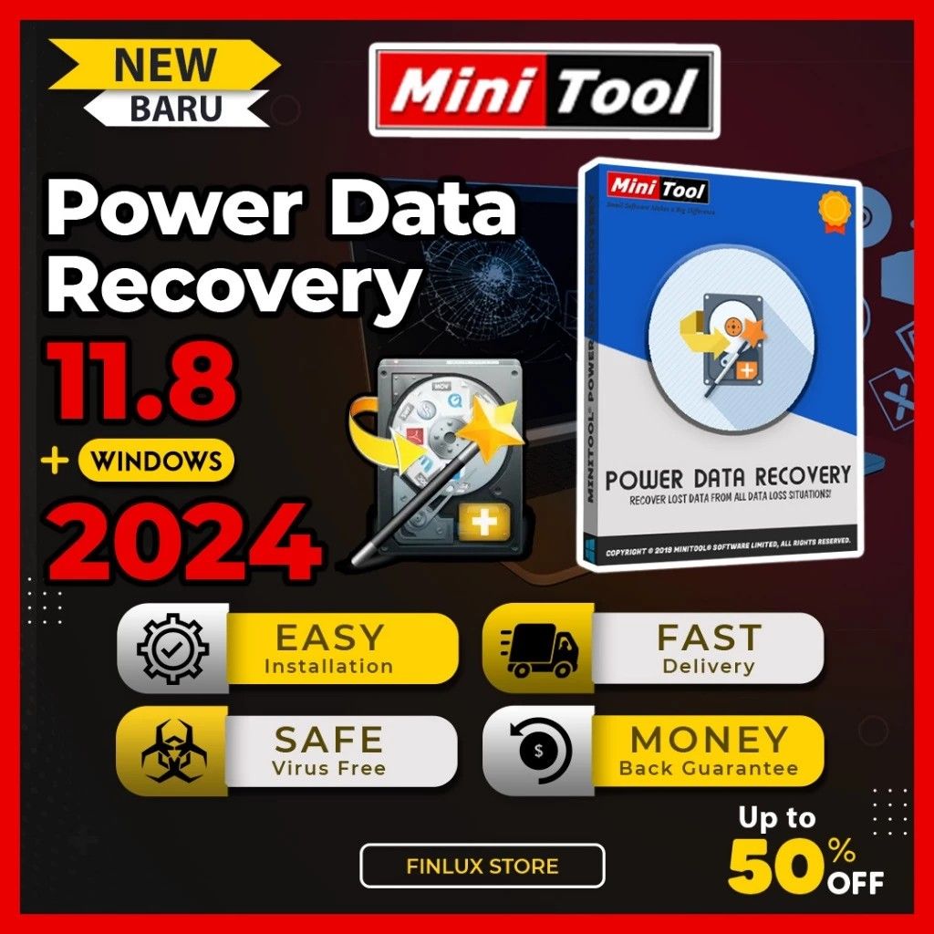 Minitool Power Data Recovery 11 8 Latest 2024 Lifetime For Windows Computers And Tech Parts
