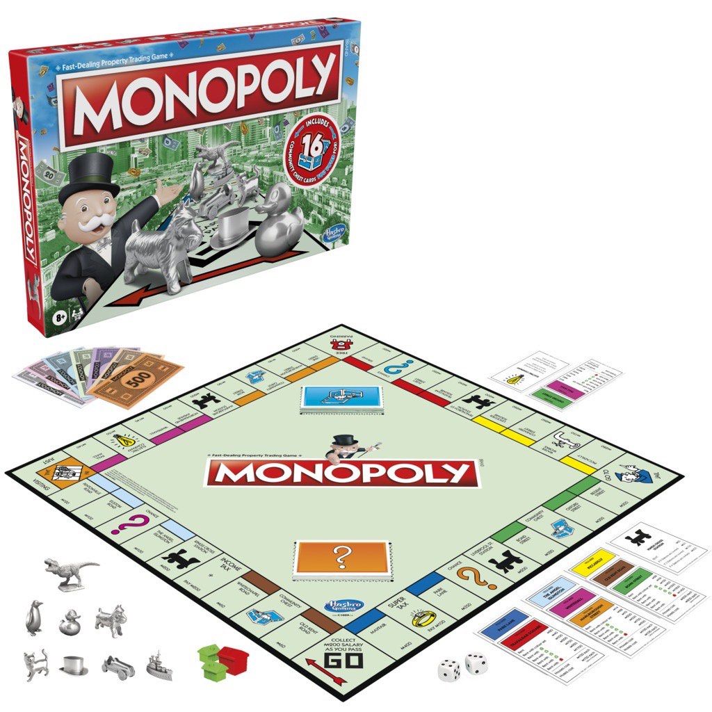 Monopoly Game, Classic Family Board Game for 2 to 6 Players, for Kids ...