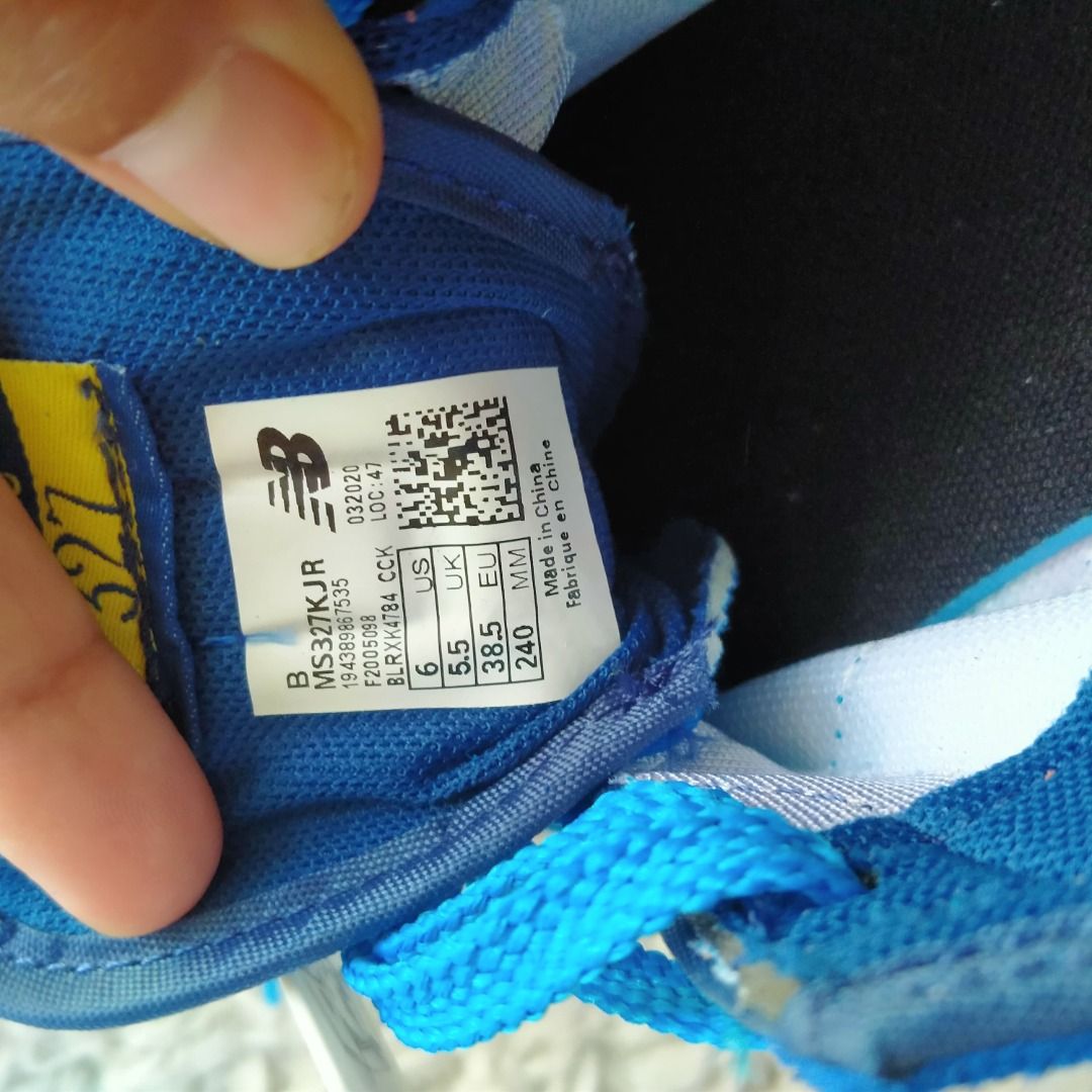 Original NB 327 Biru (38,5/24), Fesyen Wanita, Sepatu di Carousell