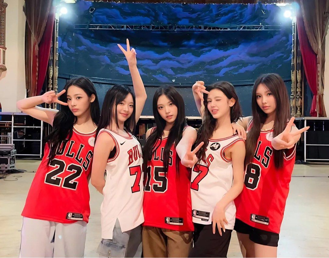 （包順豐）Newjeans NBA Bulls jersey 公牛球衣 minji hanni danielle haerin hyein ...