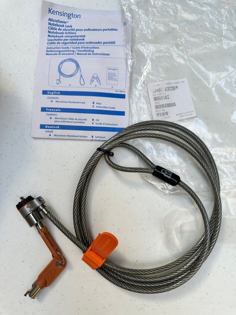 Original Kensington Laptop Lock, Computers & Tech, Parts & Accessories ...