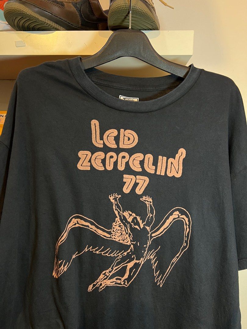 OVERSIZE LED ZEPPELIN GRAPHIC BAND TEE, Men's Fashion, Tops & Sets ...
