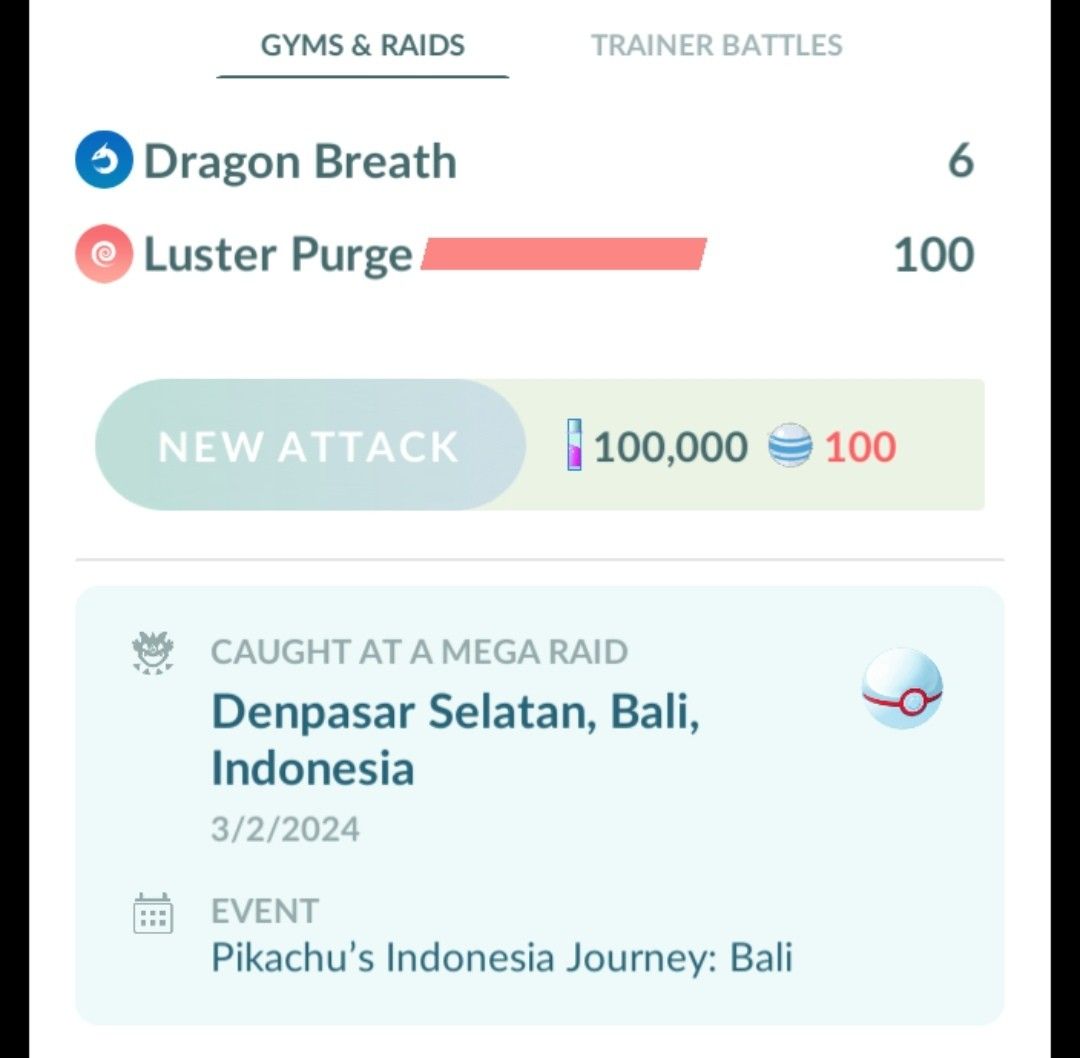 Pokemon Go - Latias with Bali Location Card, Video Gaming, Video Games ...