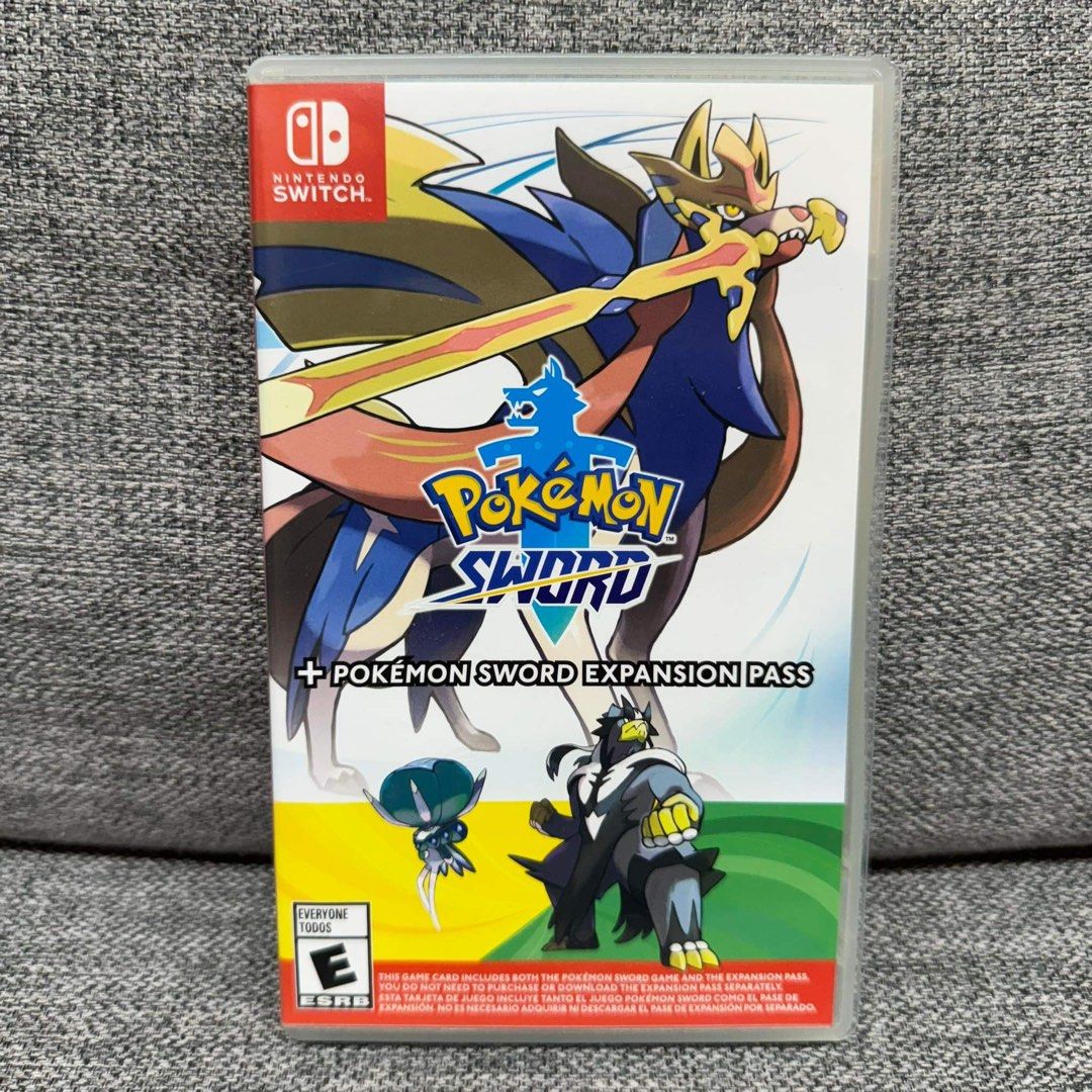 Pokemon Sword with Expansion Pass switch game, Video Gaming, Video ...