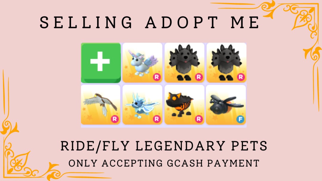 RIDE/FLY LEGENDARY PETS ADOPT ME, Video Gaming, Gaming Accessories, In ...